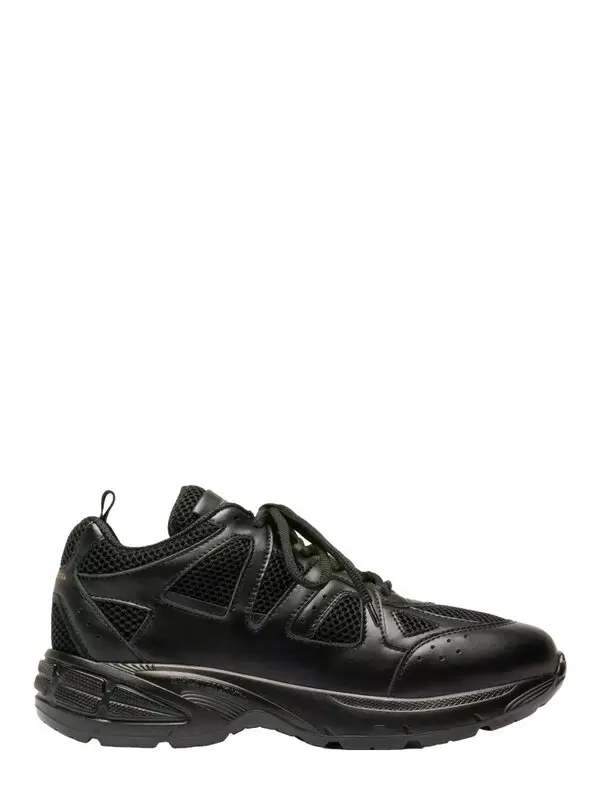 Officine Creative Mesh Leather Sneakers - Black