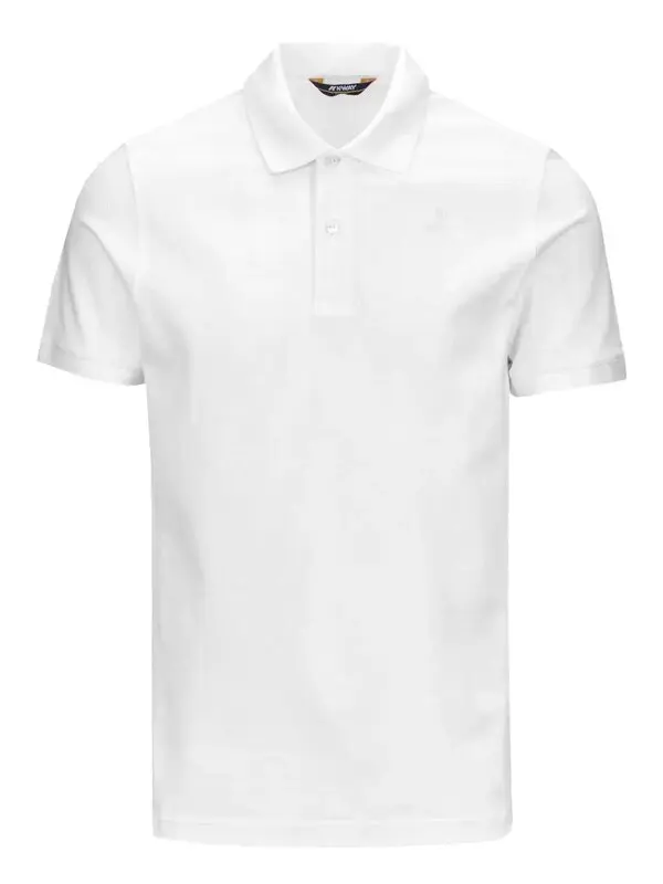 K-WAY Ribbed-trim Polo Shirt - White