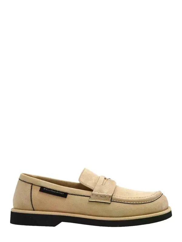 Stella McCartney Ryder Penny-strap Suede Loafers - Neutrals