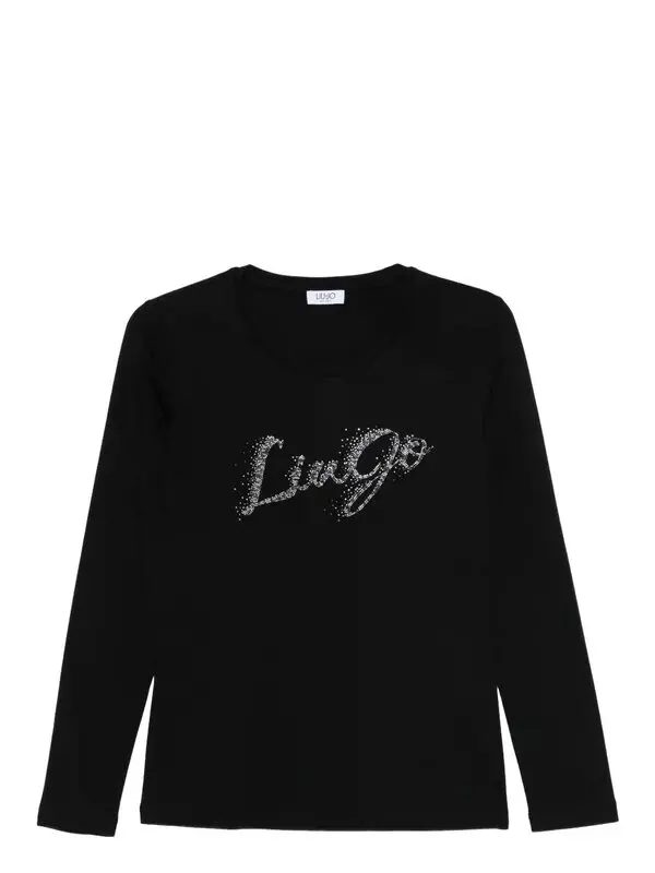 Liu Jo Embellished Long-sleeve Top - Black