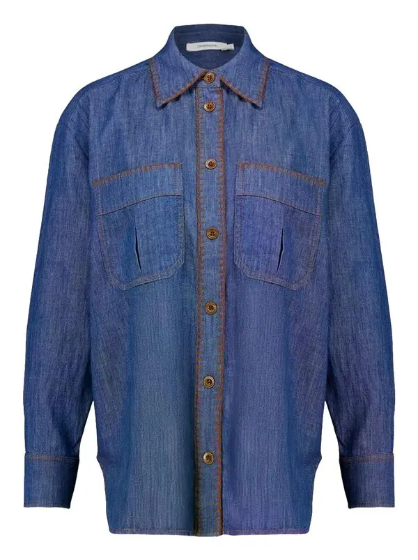 Zimmermann Ascension Shirt - Blue