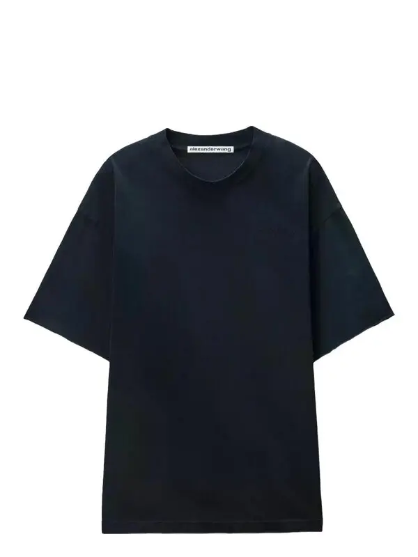Alexander Wang Logo Cotton T-shirt - Black