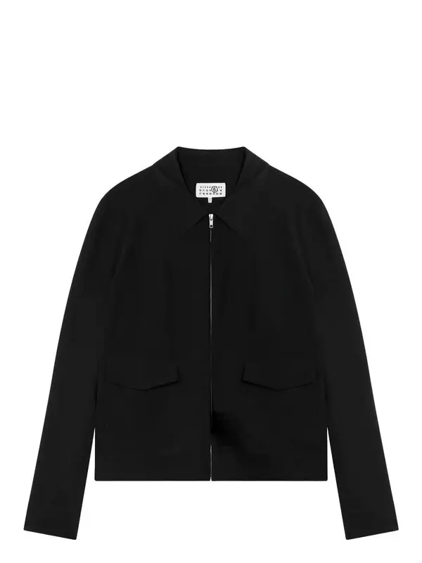 MAISON MARGIELA Zip-up Shirt Jacket - Black