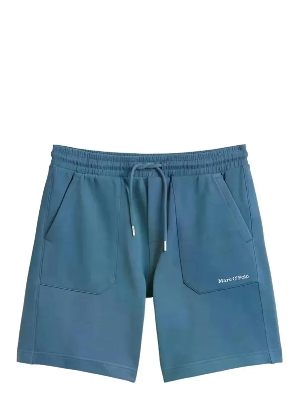 Marc O'polo Drawstring Pocketed Shorts - Blue