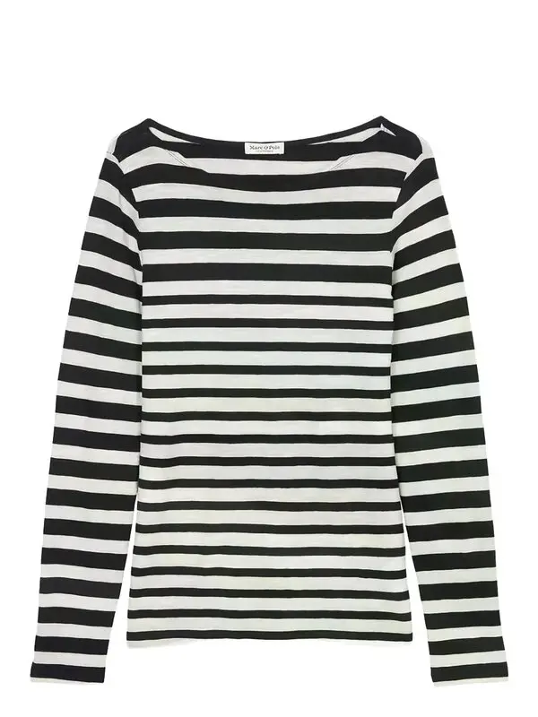 Marc O'polo Striped Long-sleeve Top - White