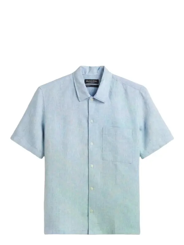 Marc O'polo Short-sleeve Button-up Shirt - Blue