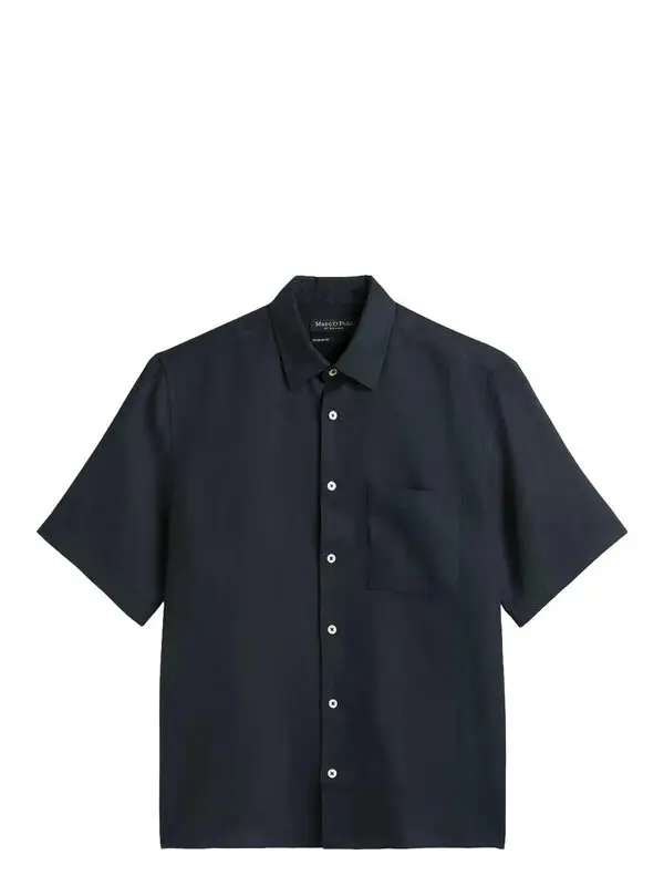 Marc O'polo Short-sleeve Button-up Shirt - Blue