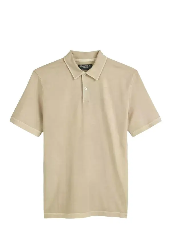 Marc O'polo Button-up Polo Shirt - Neutrals