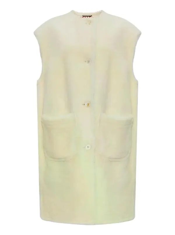 Marni Button-fastening Patch-pocket Vest - White