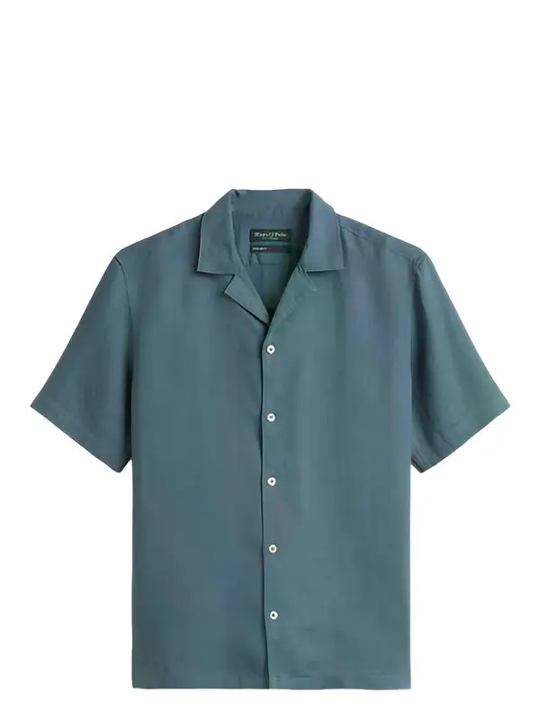 Marc O'polo Short-sleeve Button-up Shirt - Blue