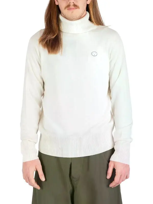 SOCIETE ANONYME Roll-neck Logo Sweater - Neutrals