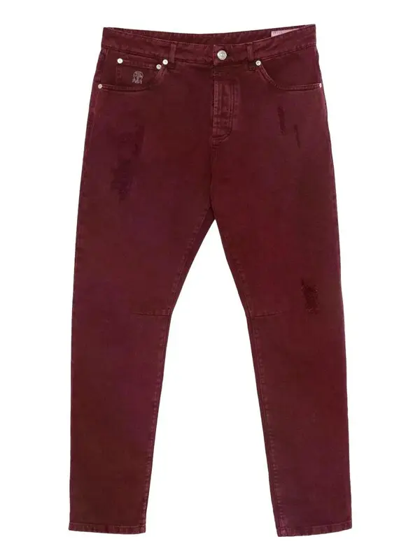 Brunello Cucinelli Cotton Jeans - Red
