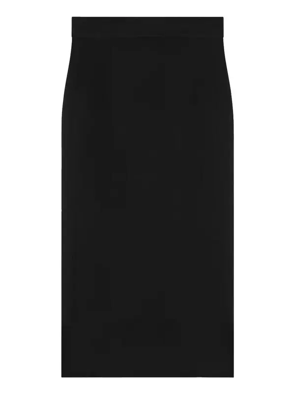 Saint Laurent Wool Skirt - Black