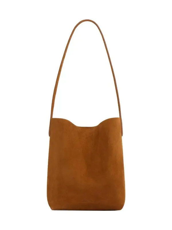 MANSUR GAVRIEL Small Everyday Cabas Suede Hobo Bag - Saddle