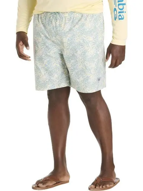 Columbia Pfg Rambler Print Swim Trunks - Lemon Wash