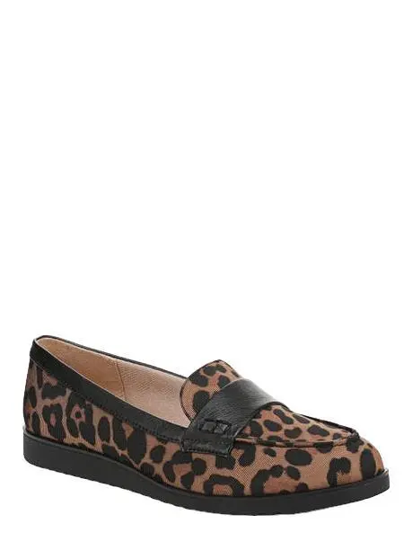 LIFESTRIDE Leopard Print Wedge Loafer - Brown Multi