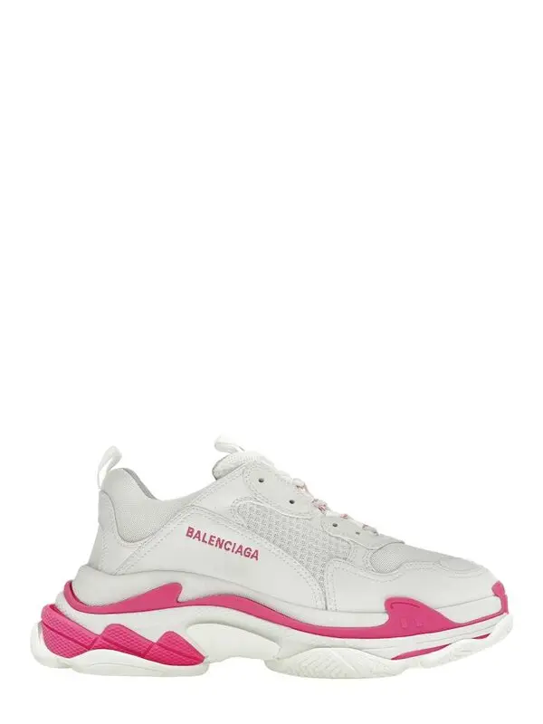 Balenciaga Triple S Sneakers - White/fluo Pink