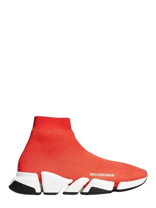 Balenciaga Speed 2.0 Sneakers - Intense Red/white