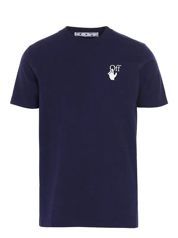 Off-White Slim Fit Marker Arrows T-shirt - Navy Blue Fuchsia