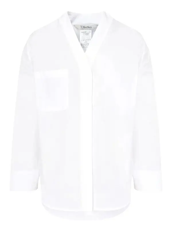 Max Mara V-neck Pocket Shirt - White