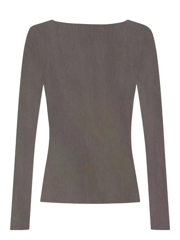 Rick Owens Ribbed Open-back Sweater - Neutrals