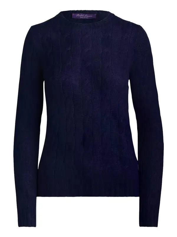 Ralph Lauren Cable-knit Cashmere Sweater - Blue
