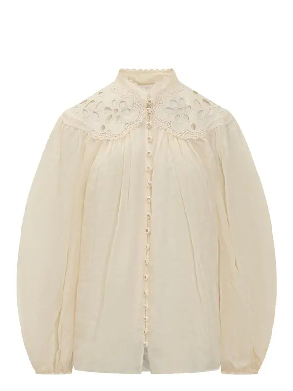 Zimmermann Coco Blouse - White