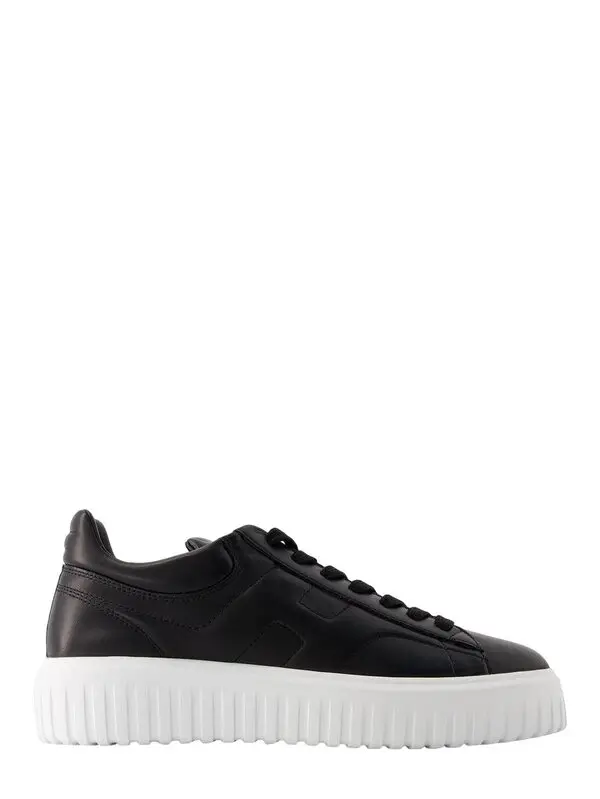 Hogan H-stripes Allacciato Sneakers - Black