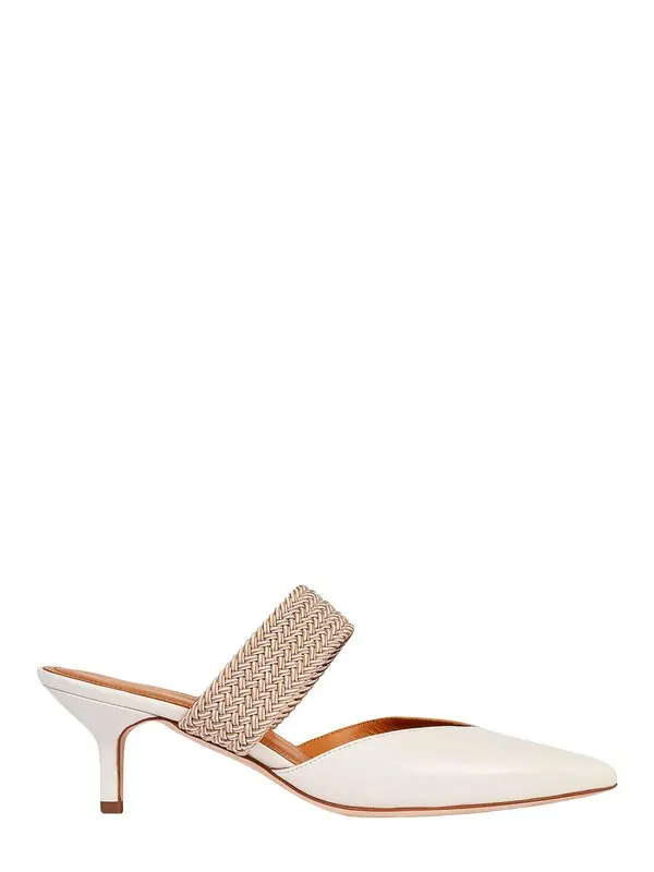MALONE SOULIERS Leather Maisie Mules - Ivory