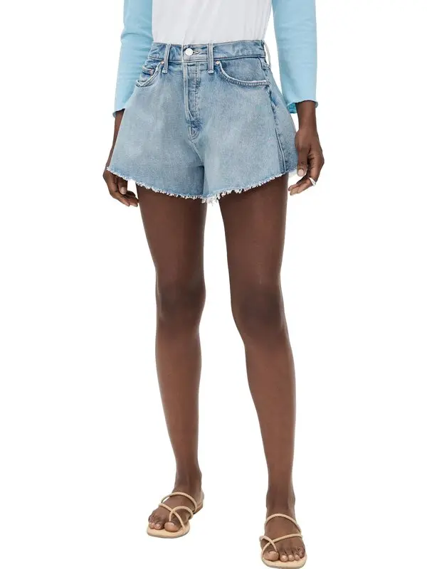 MOTHER The Flutter Fray Jean Shorts - I Confess