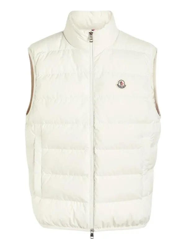 Moncler Contrin Quilted Shell Gilet - Beige