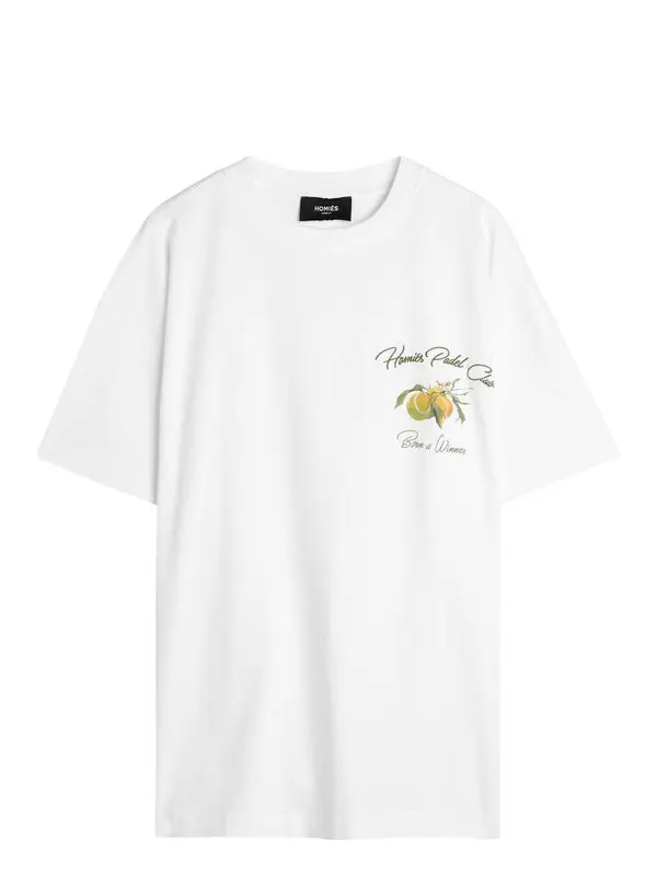 HOMIES MARBELLA Homies Padel Club Printed Cotton T-shirt - White