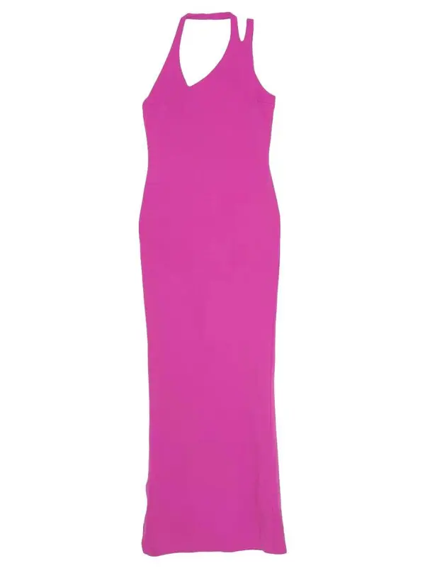Patrizia Pepe Halter Neck Maxi Dress - Purple