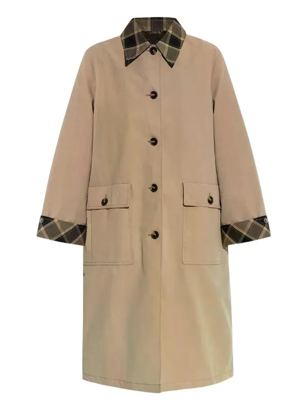 Paul Smith Checked-trim Coat - Neutrals