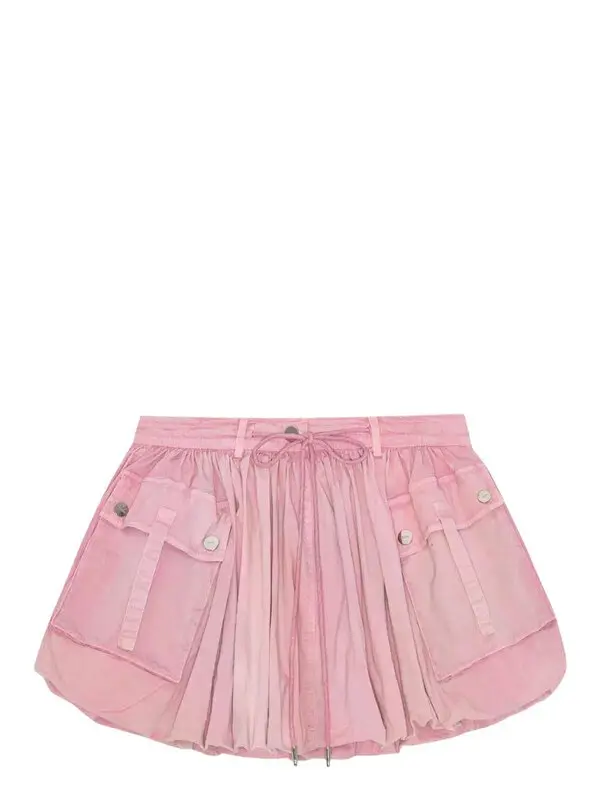 GANNI Drawstring-waist Skirt - Pink