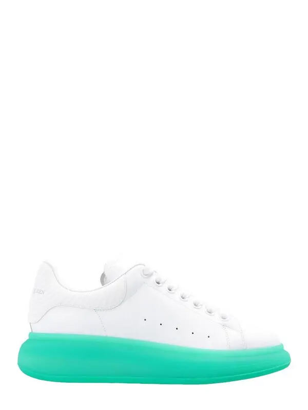 Alexander McQueen Oversized Sole Sneakers - White/green