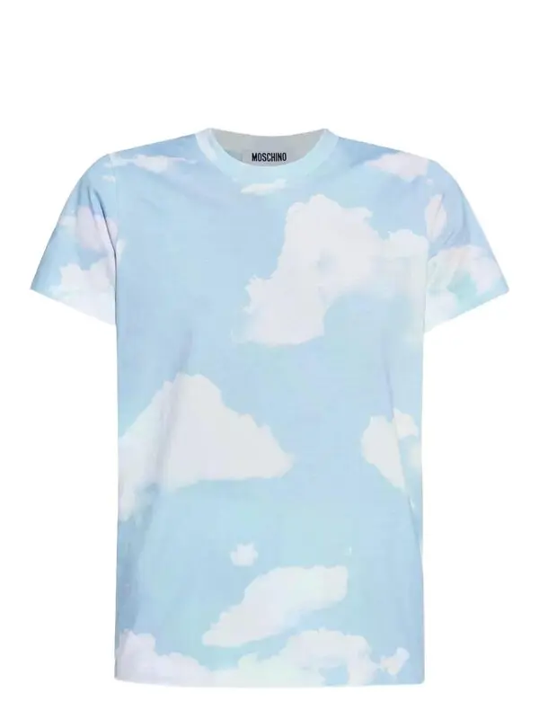Moschino Cloud-print T-shirt - Blue