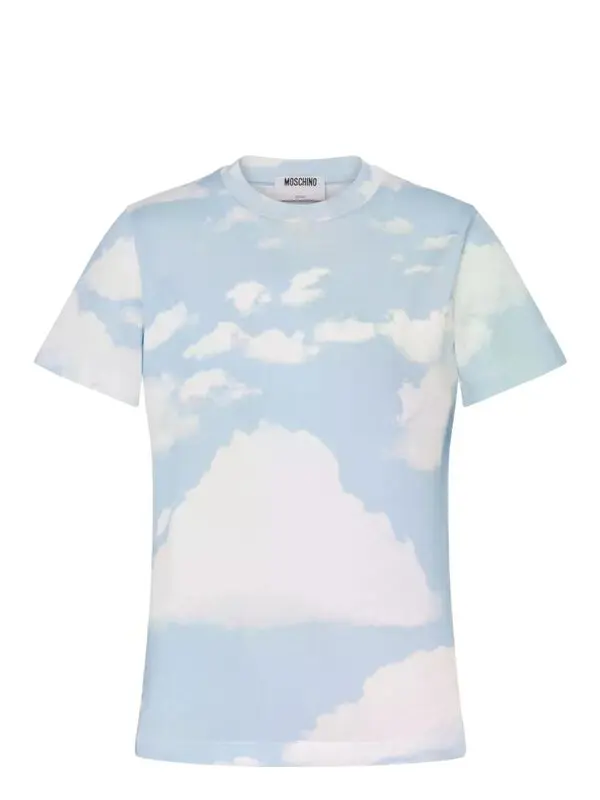 Moschino Cloud-print T-shirt - Blue