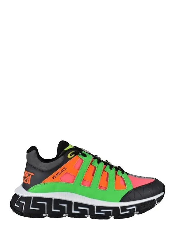 Versace Trigreca Sneakers - Green/red/pink