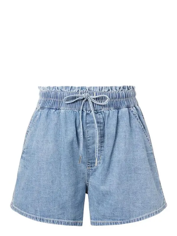 Veronica Beard Wilder High-rise Denim Shorts - Blue