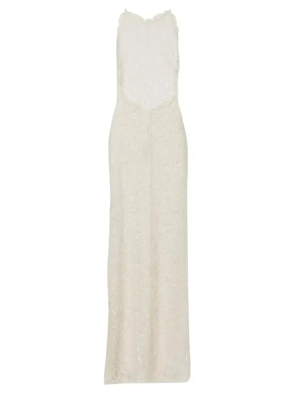 ALEXANDRA MIRO Arabella Lace Maxi Dress - White