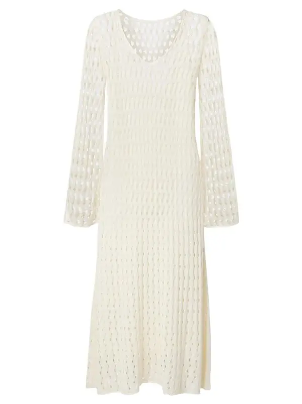 Altuzarra Jemmy Open-knit Maxi Dress - White