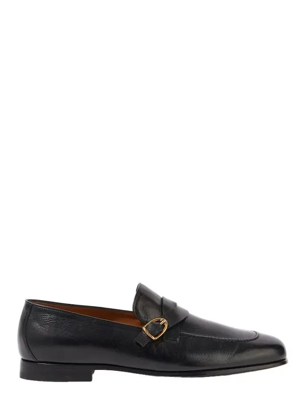 TOM FORD Gigi Leather Loafers - Black