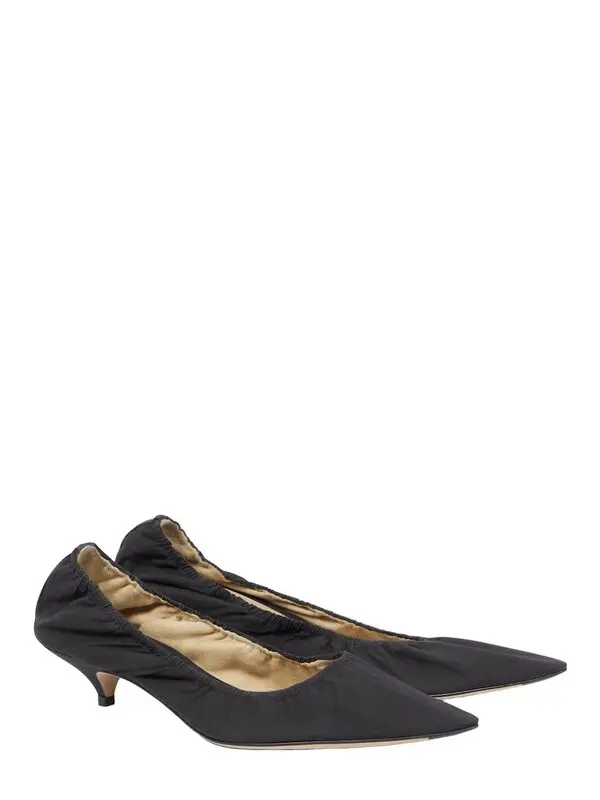 THE ROW Liisa 35 Poplin Pumps - Black