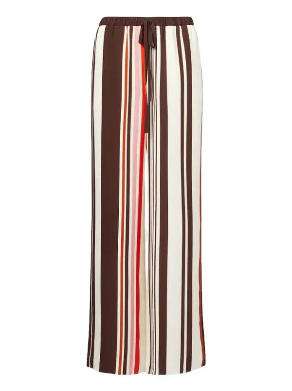 SIR. Thistle Silk Satin Wide-leg Pants - Multicoloured