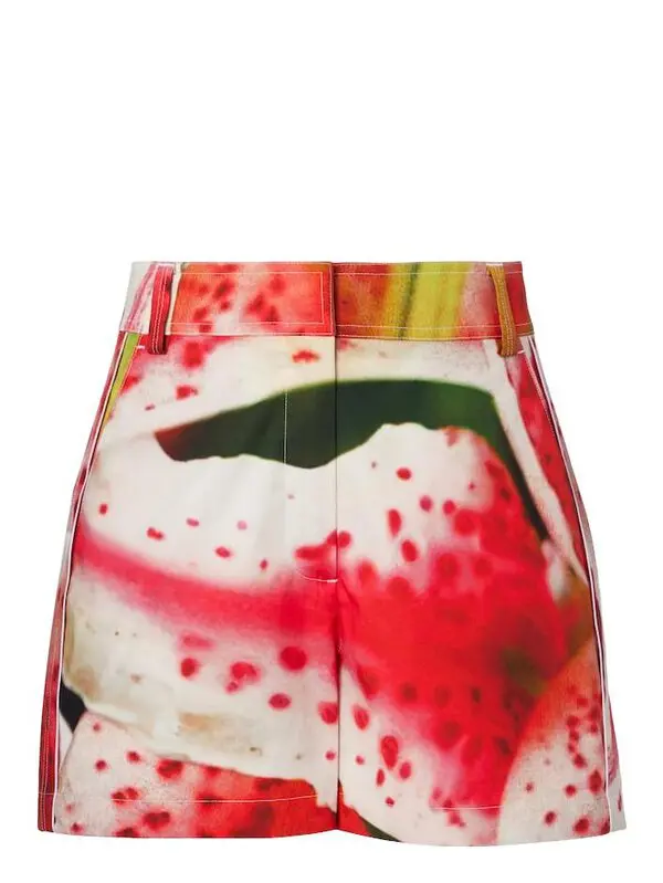 Tory Burch Cotton-blend Cargo Shorts - Pink