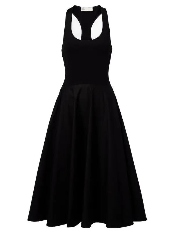 Tory Burch Racerback Midi Dress - Black