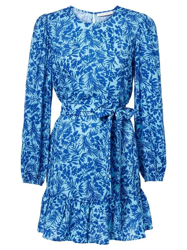 Heidi Klein La Marquet Cotton-blend Minidress - Blue