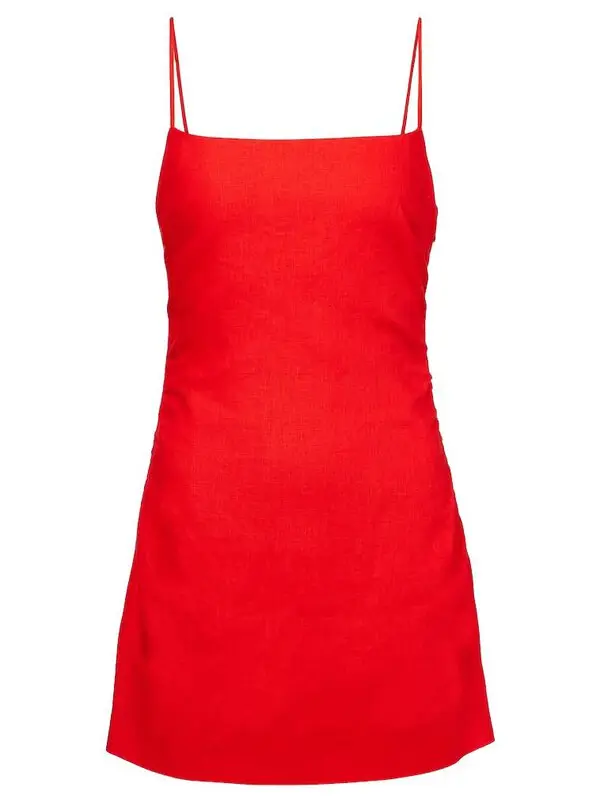 Sir The Label Tamara Linen Mini Dress - Red