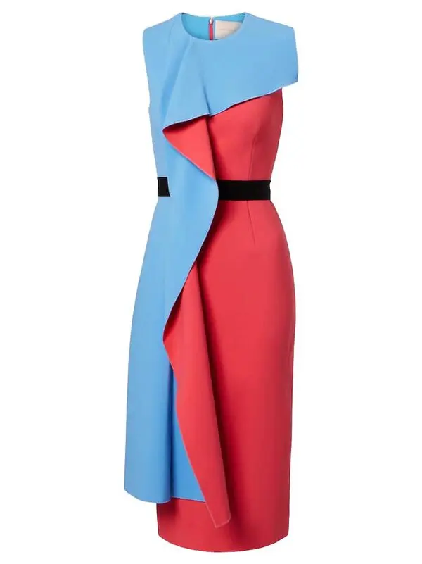 ROKSANDA Pembrook Draped Crêpe Cocktail Dress - Red